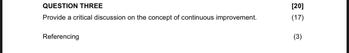 Solved QUESTION THREE Provide a critical discussion on the | Chegg.com