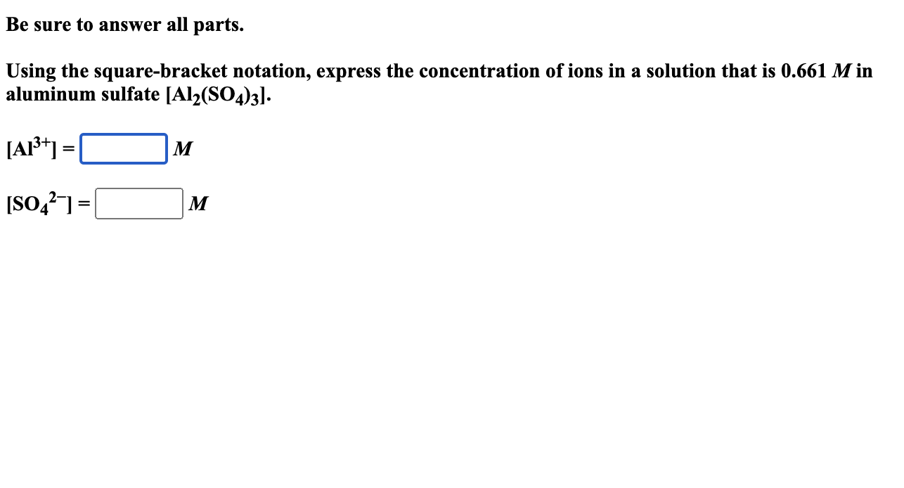 Solved Using the square-bracket notation, express the | Chegg.com