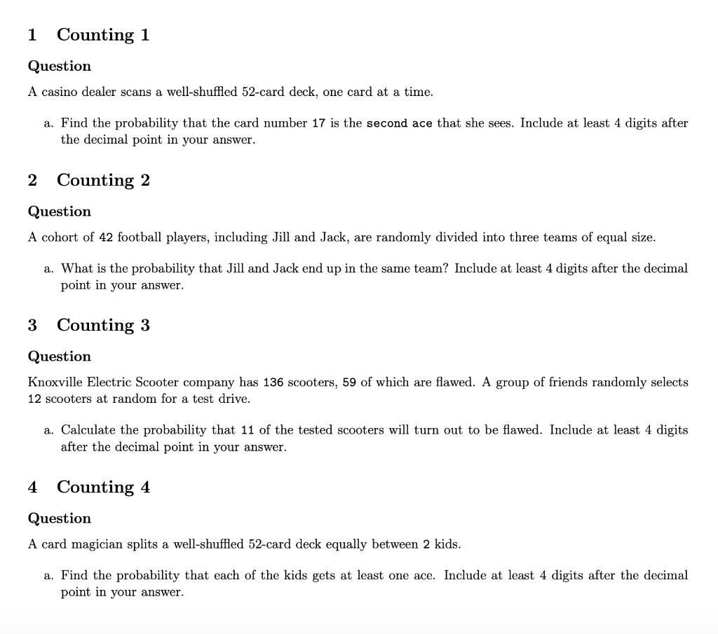 Solved Please help with these statistics probability and | Chegg.com
