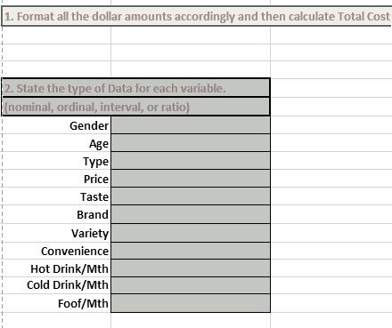 Solved 1. Format all the dollar amounts accordingly and | Chegg.com
