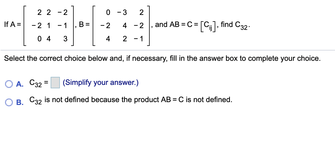 Solved cerveza - symbon am - 3 Compute 2(2A - 3B) if matrix | Chegg.com