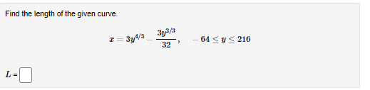 Solved Find the length of the given curve. | Chegg.com