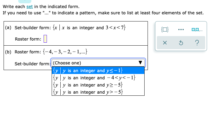 Solved Write each set in the indicated form. If you need to | Chegg.com