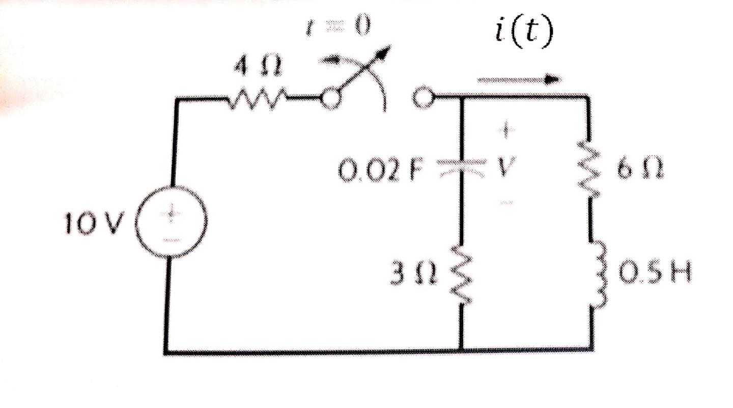 Solved In the circuit below, the switch is assumed to have | Chegg.com