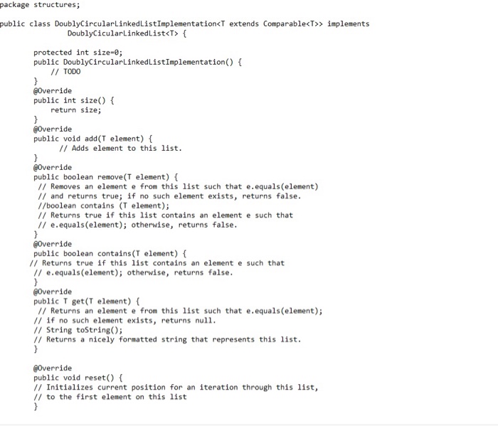 Solved package structures; public class | Chegg.com