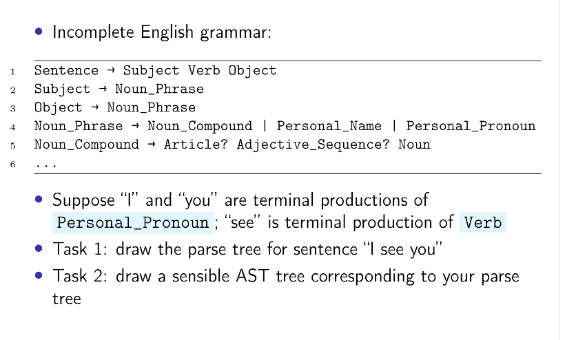 Solved Incomplete English grammar: 1 Sentence - Subject Verb | Chegg.com