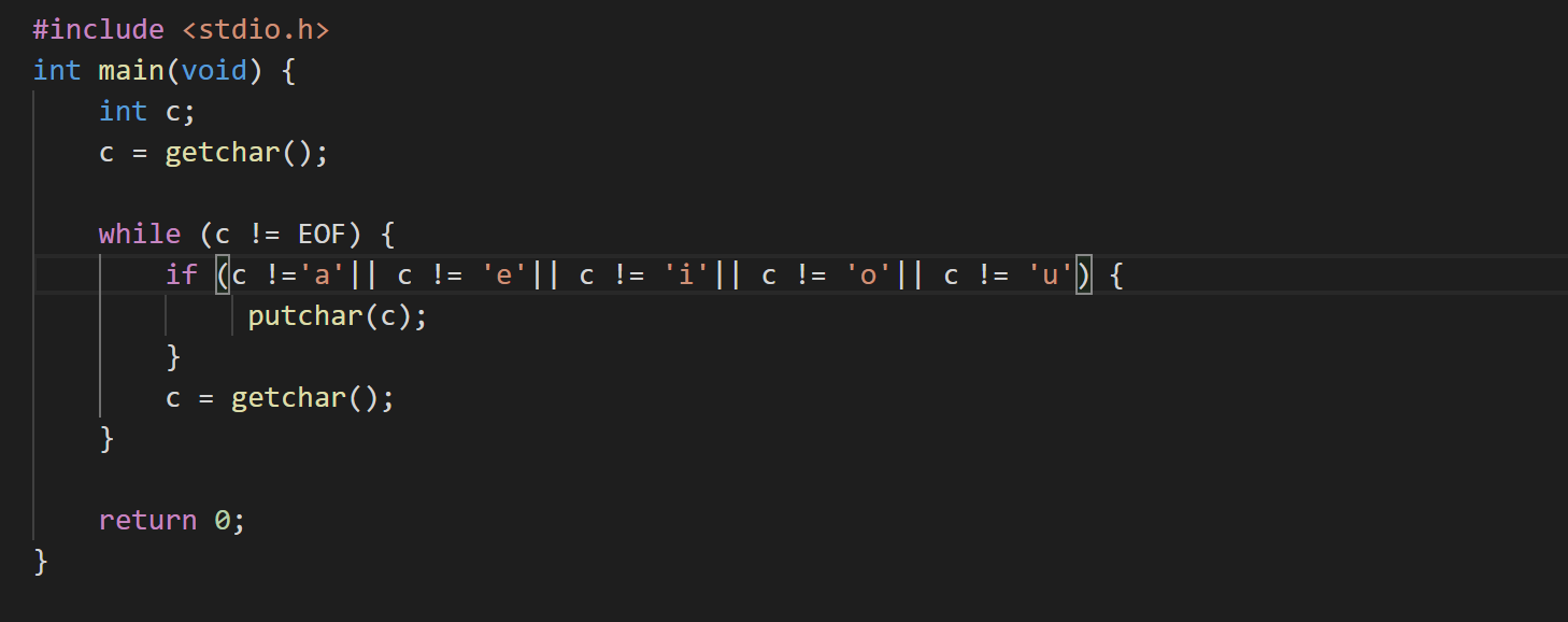 Solved Write A C Program Devowelc Which Reads Characters 0345