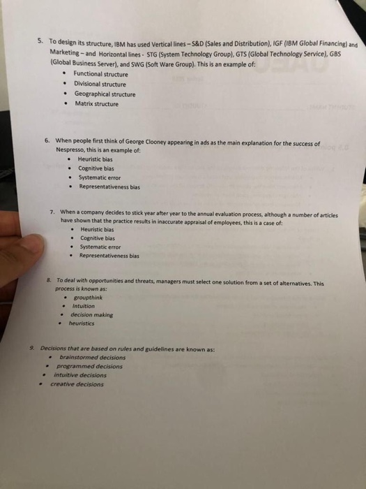 Solved 0.5 points for each question correctly answered. | Chegg.com