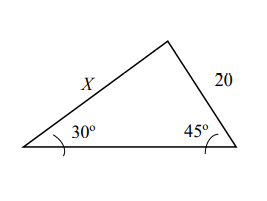Solved X 20 30° 45° | Chegg.com