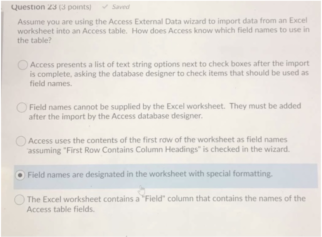Solved Question 7 (2 points) Conditions for referential | Chegg.com
