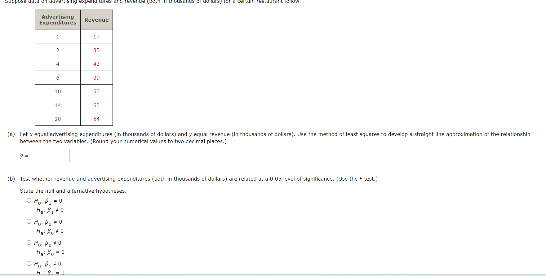 Solved between the two variables. (Round your numerical | Chegg.com