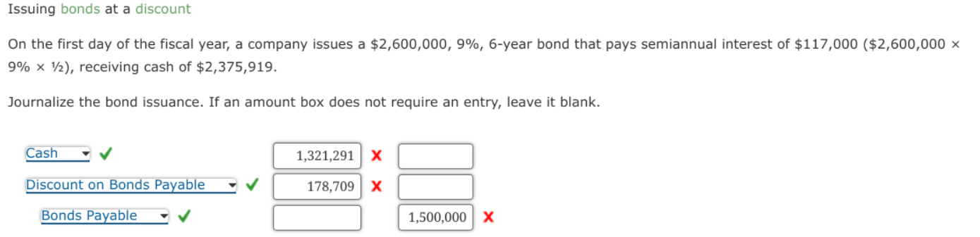 Solved Issuing bonds at a discountOn the first day of the | Chegg.com