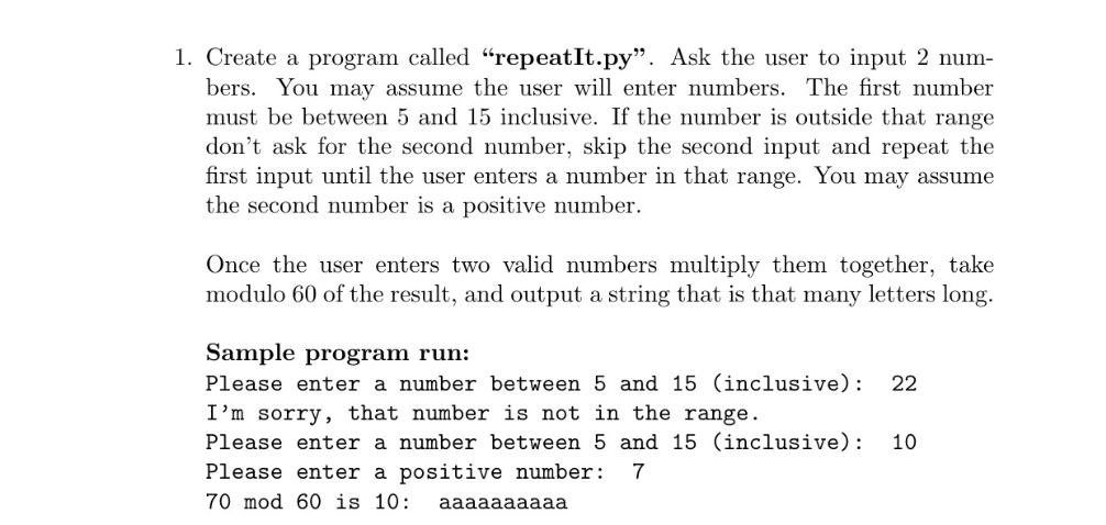 Solved 3 Procedure 3.1 Implementing Repetition 1. Create a | Chegg.com