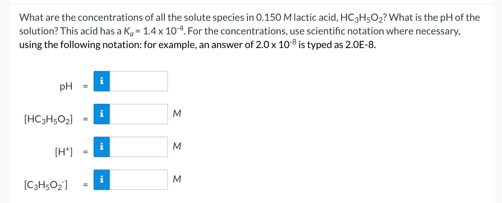 Solved What are the concentrations of all the solute species | Chegg.com
