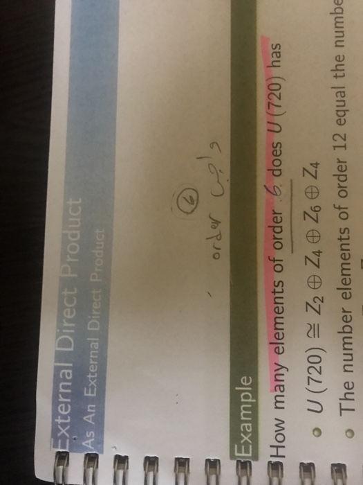 Solved External Direct Product As An External Direct Product | Chegg.com