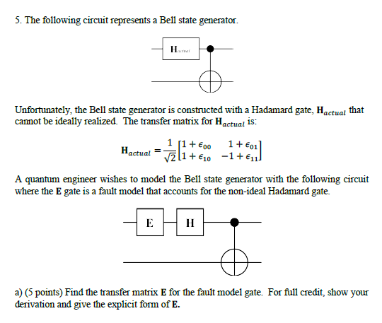 Solved ECE/CS 8381 Introduction to Quantum Logic and | Chegg.com