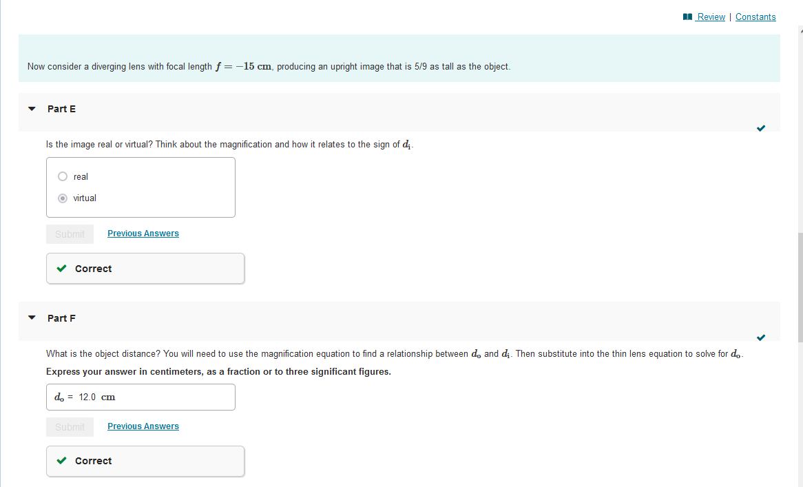 Solved Consider an object with d0=12 cm that produces an | Chegg.com