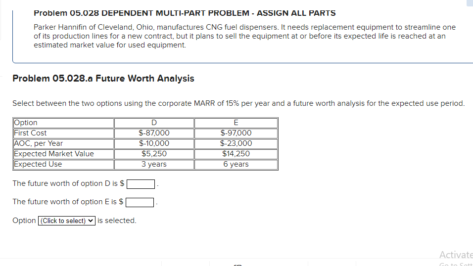 Solved Problem 05.028 DEPENDENT MULTI-PART PROBLEM - ASSIGN | Chegg.com