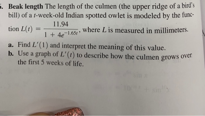 Solved Beak length The length of the culmen (the upper ridge | Chegg.com