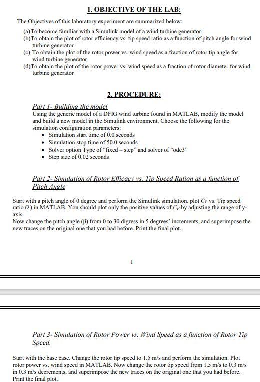 Solved 1. OBJECTIVE OF THE LAB: The Objectives of this | Chegg.com