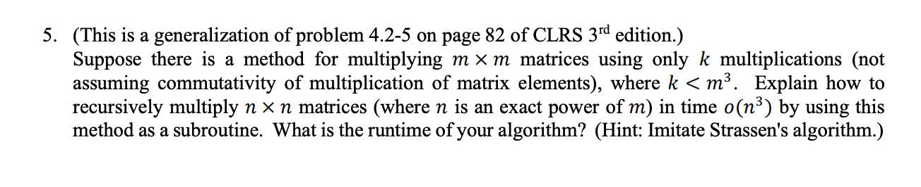 5. (This is a generalization of problem 4.2-5 on page | Chegg.com