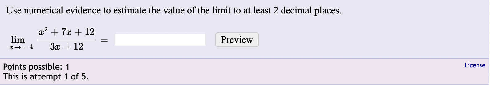 Solved Use numerical evidence to estimate the value of the | Chegg.com