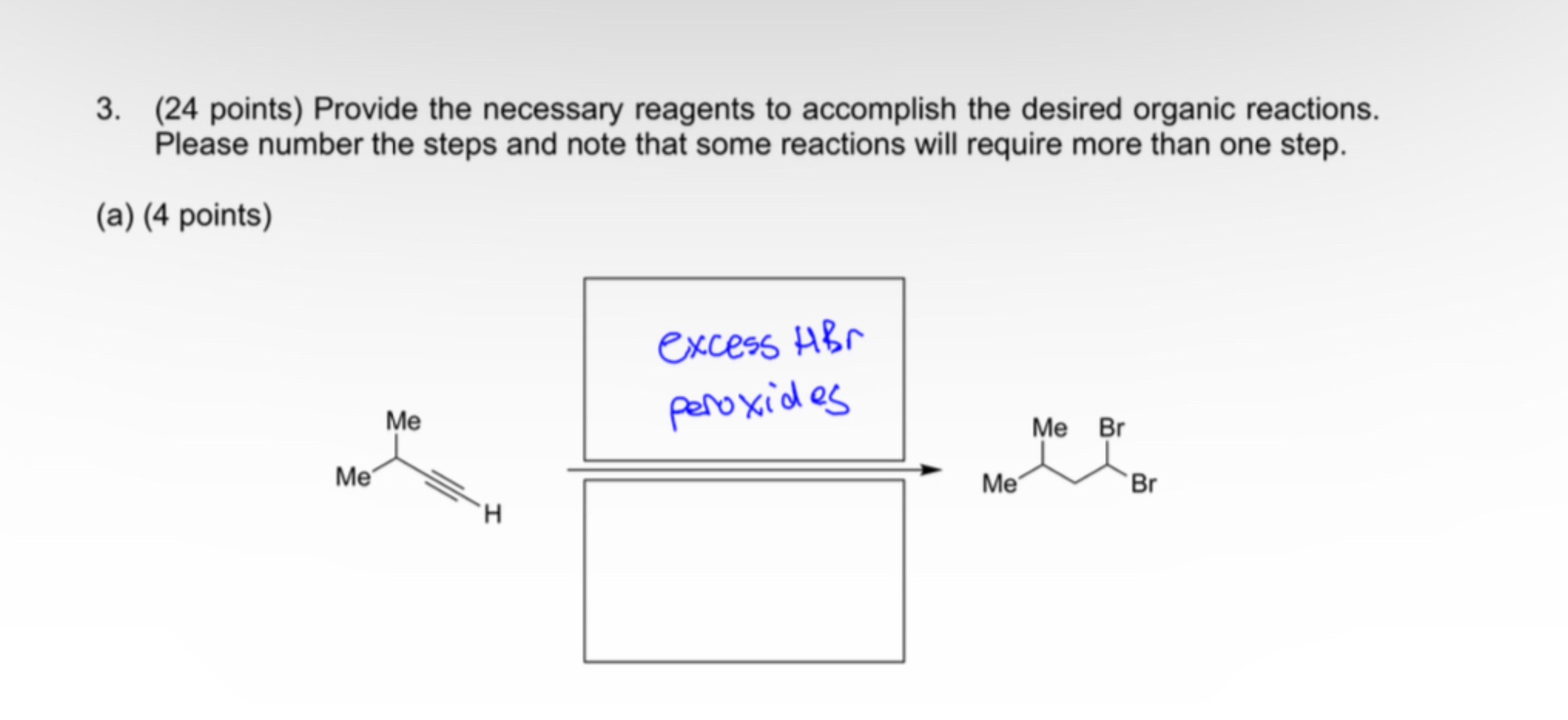 Solved (24 ﻿points) ﻿Provide the necessary reagents to | Chegg.com