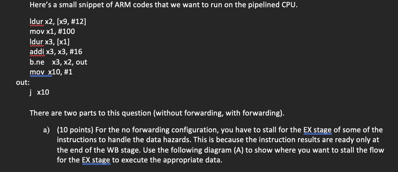 Solved Here's a small snippet of ARM codes that we want to | Chegg.com