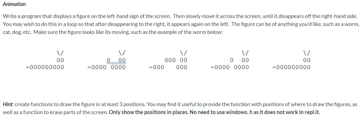 Solved Animation Write a program that displays a figure on | Chegg.com