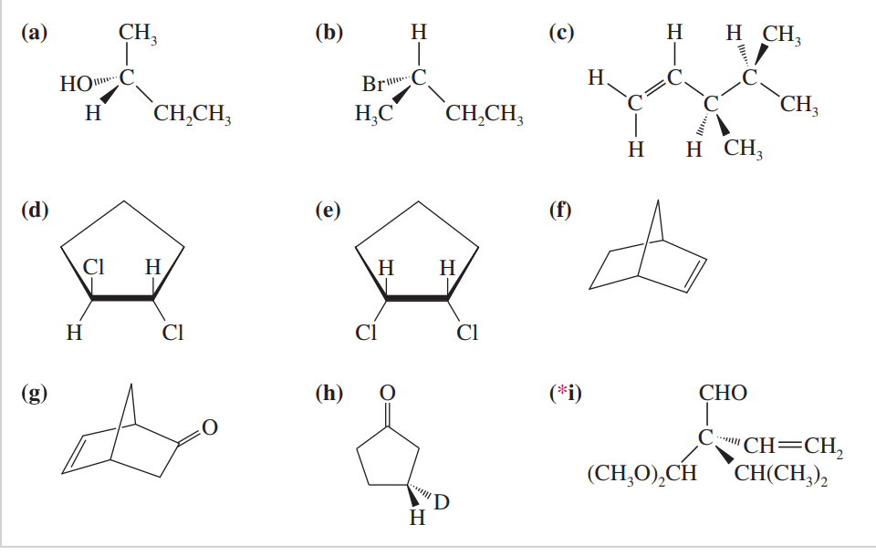 Solved PROBLEM 5-6 Star (*) each asymmetric carbon atom in | Chegg.com