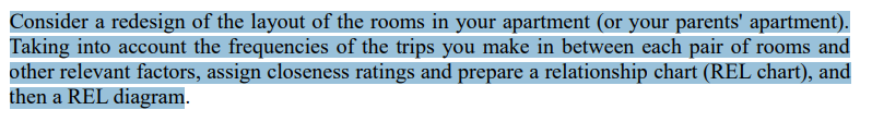 Solved Consider a redesign of the layout of the rooms in | Chegg.com