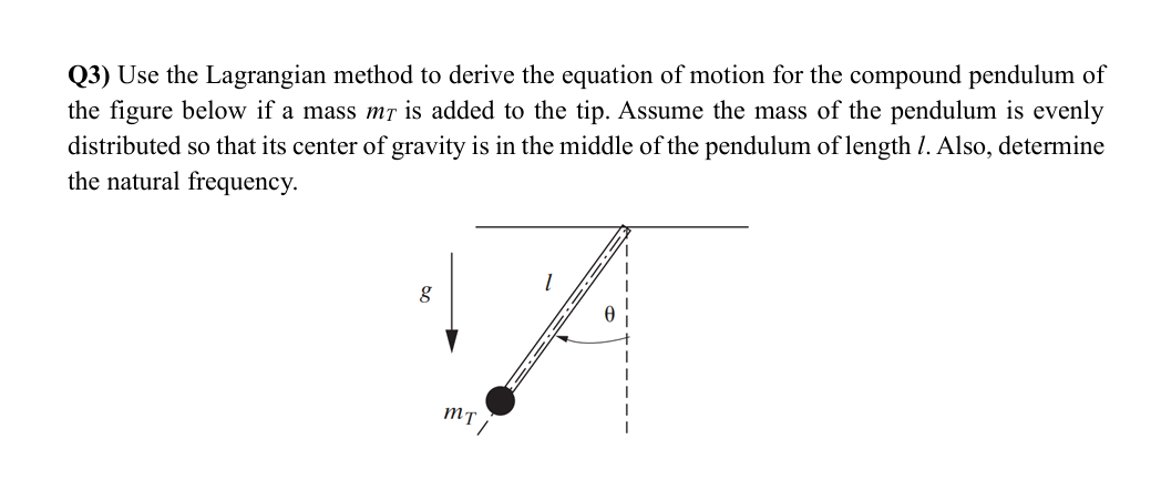 Solved Q3) ﻿Use the Lagrangian method to derive the equation | Chegg.com