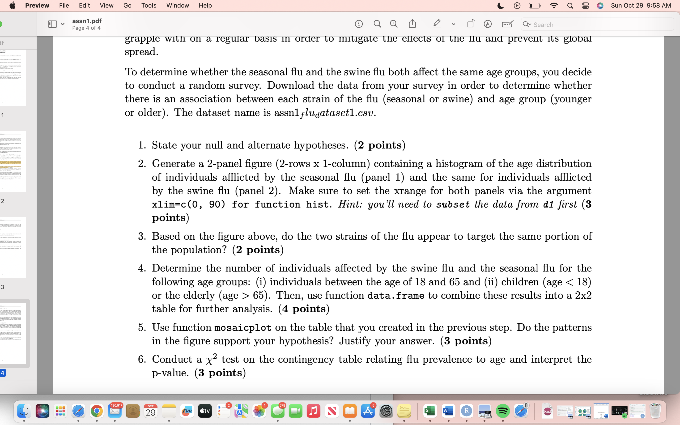 Solved USING R STUDIO QUESTION #6 - chi squared test please | Chegg.com