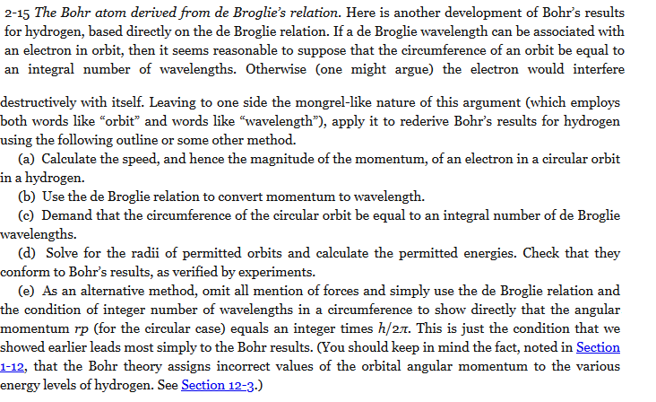 Solved Start with F=ma = mv^2/r = e^2/r^2 and extract | Chegg.com