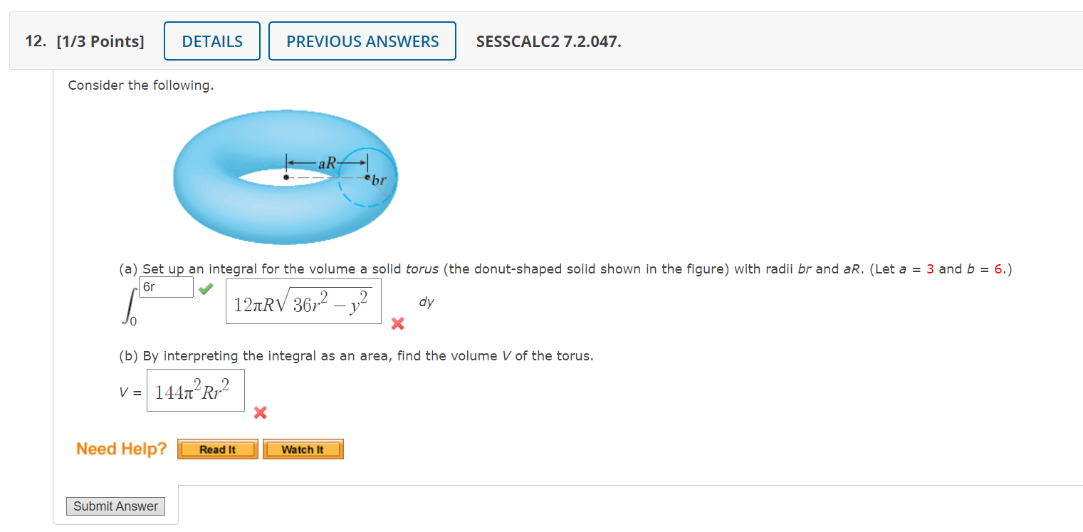 Solved Consider the following. (a) Set up an integral for | Chegg.com