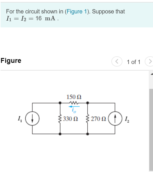 Solved Find the power generated in the current source on the | Chegg.com