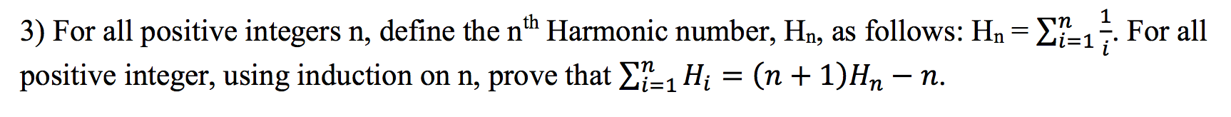 Solved 3) For all positive integers n, define the nth | Chegg.com