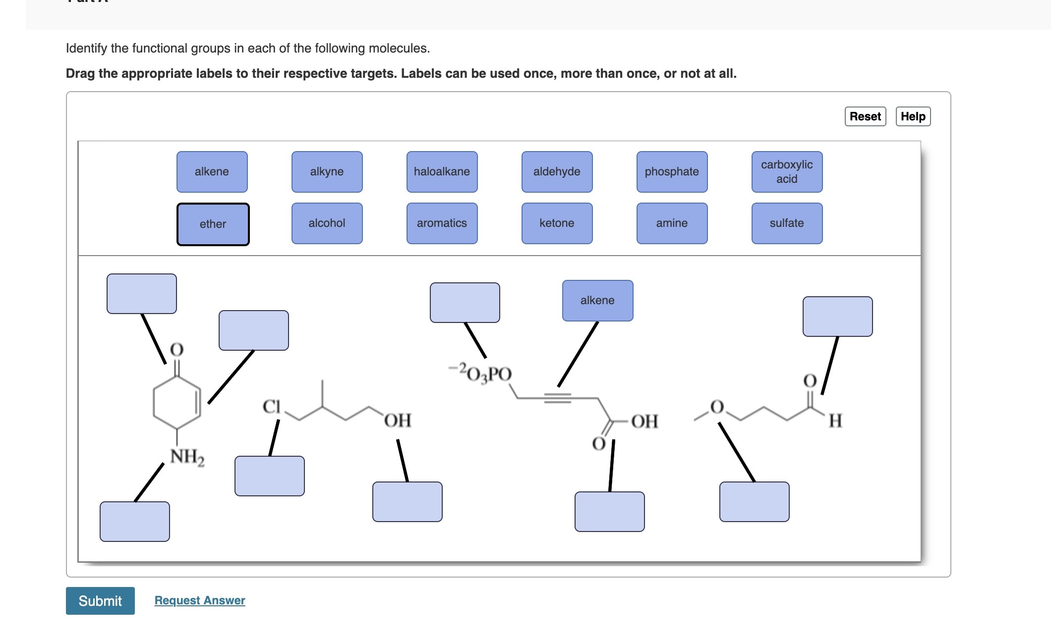 Solved Identify the functional groups in each of the | Chegg.com
