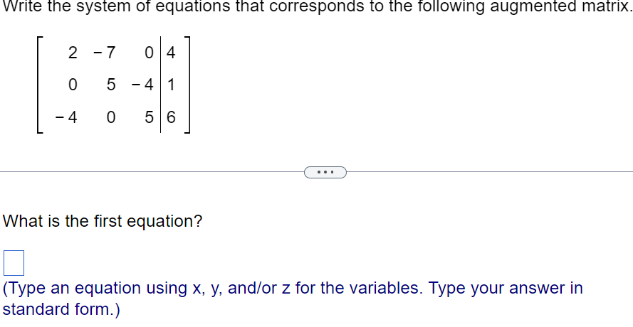 Solved What is the first equation?(Type an equation using | Chegg.com