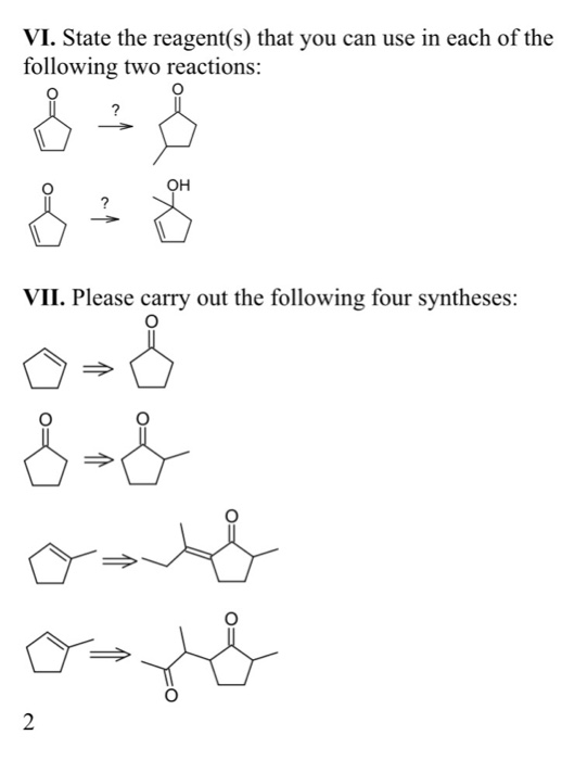 Solved V. Please complete the following synthesis: hint: | Chegg.com