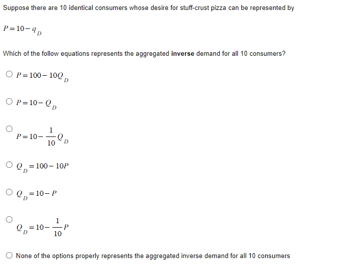 Solved Suppose the market demand for (a ton of) cocoa is | Chegg.com