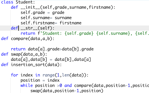 Solved A Student class is defined as having several fields | Chegg.com