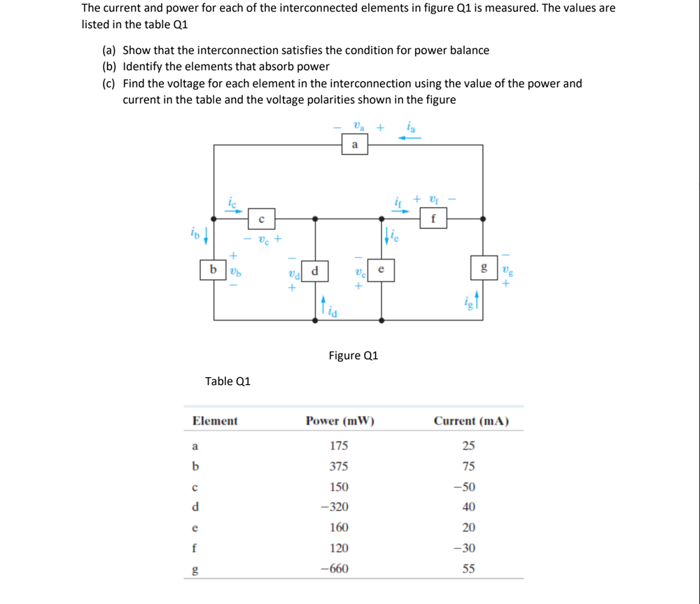 Solved The current and power for each of the interconnected | Chegg.com Solved The current and power for each of the interconnected | Chegg.com