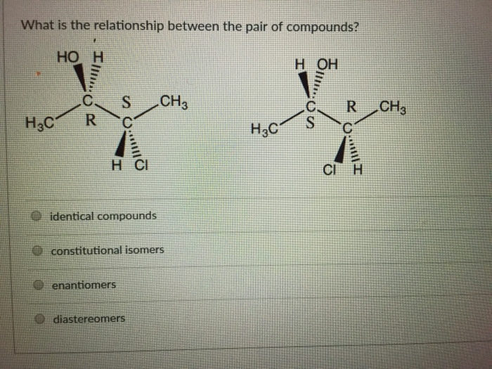Solved Identify Compounds I and Il below as R or S: он CH2F | Chegg.com