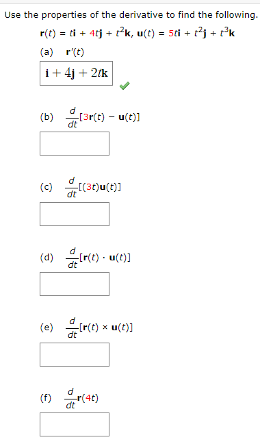 Solved Use the properties of the derivative to find the | Chegg.com