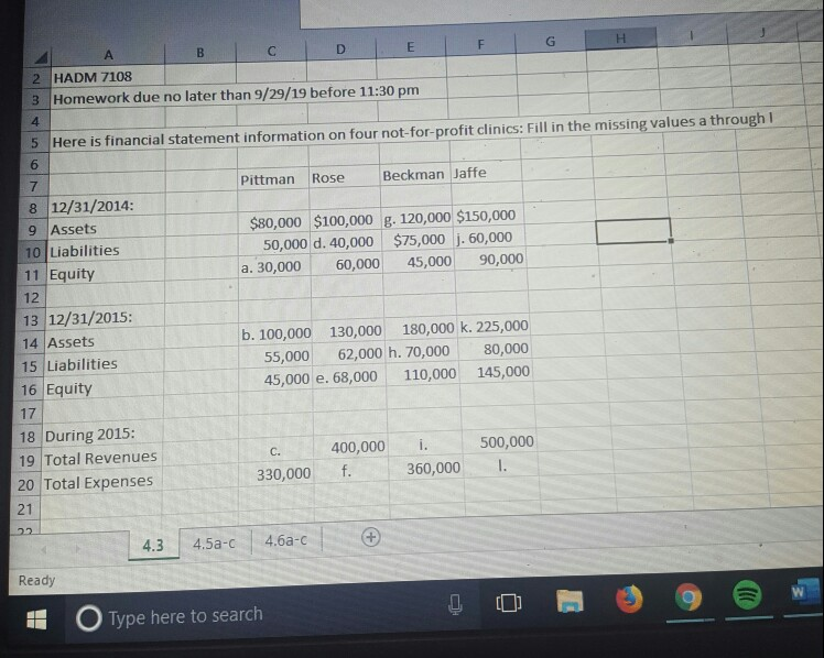 Solved G H I IB C D E 2 HADM 7108 3 Homework due no later | Chegg.com