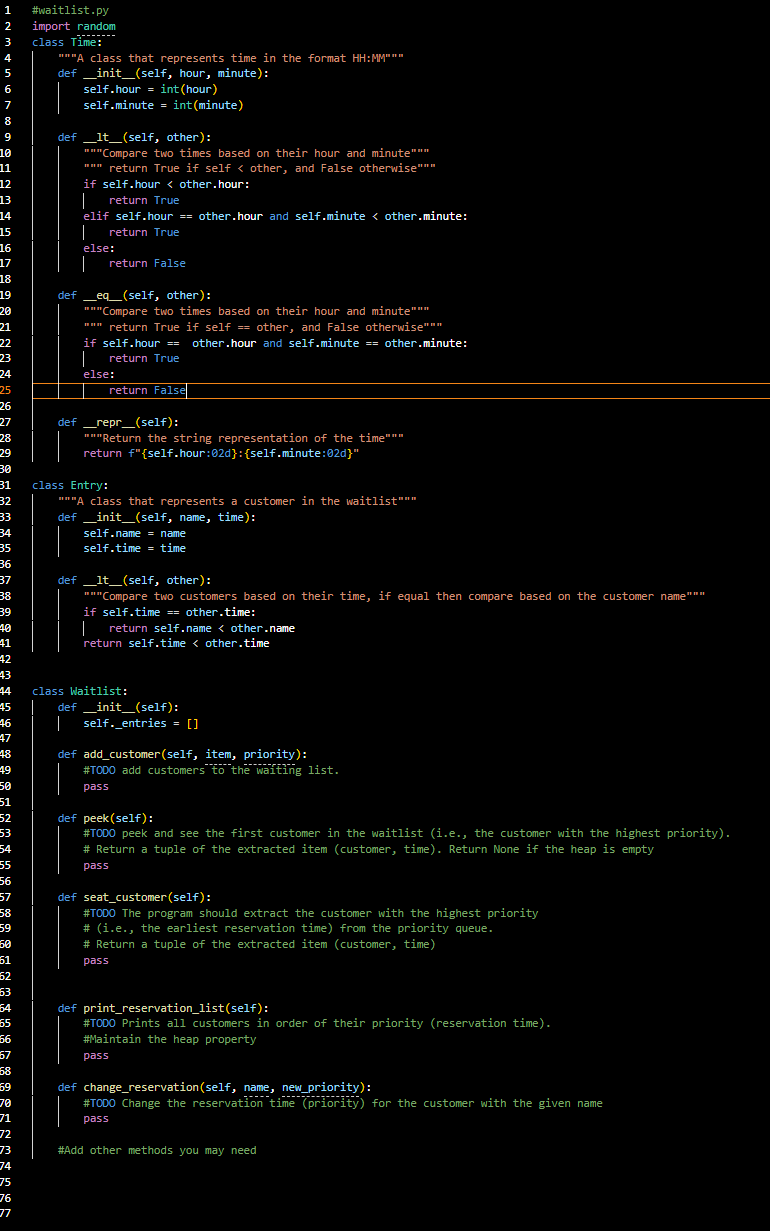 Solved I need help on this program. Please complete the TODO | Chegg.com