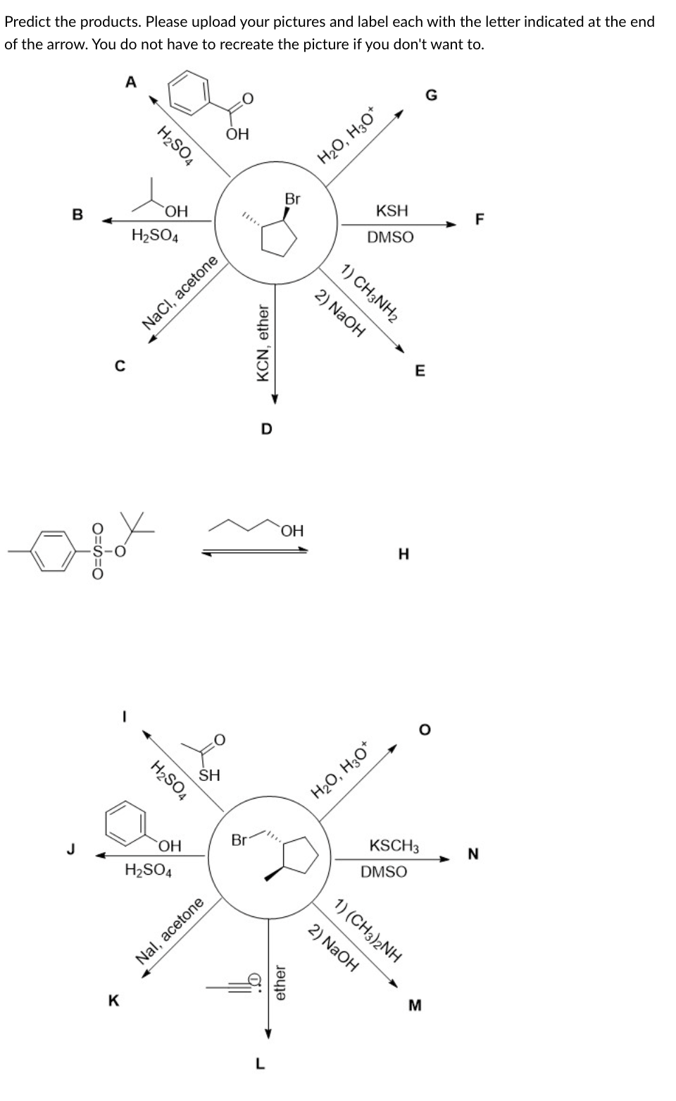 Solved Predict the products. Please upload your pictures and | Chegg.com