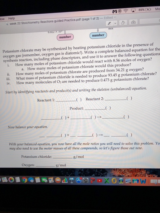 Solved Start by identifying reactants and products and | Chegg.com