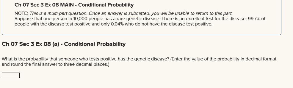 Solved Ch 07 Sec 3 Ex 08 MAIN - Conditional Probability | Chegg.com